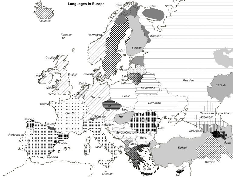 Linguistic Maps Of Europe | Languages Of Europe